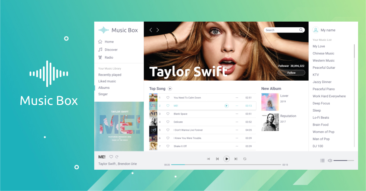 GitHub - waveciou/vue-mp3player: 📌 The F2E 2019 前端修練精神時光屋 - 第三關 音樂播放器 ...